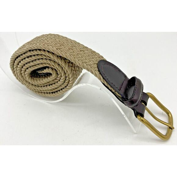 Unbranded | Accessories | Mens Braided Stretch Belt Tan Casual Work ...